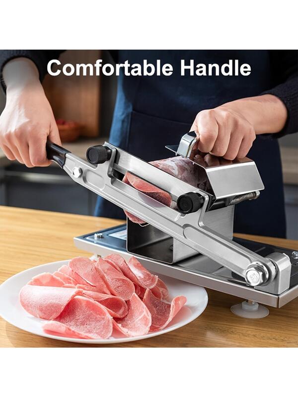 1pc Manual Frozen Meat Slicer, Upgraded Stainless Steel Meat Cutter ...