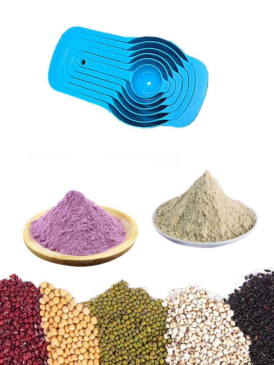 6-Piece Of Graduated Measuring Spoons Plastic Measuring Spoons Kitchen ...