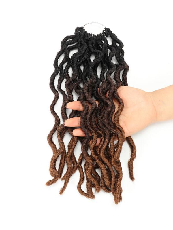 Ombre Faux Locs Virkat hår för kvinnor Goddess Locs Dread Locs Virkat ...