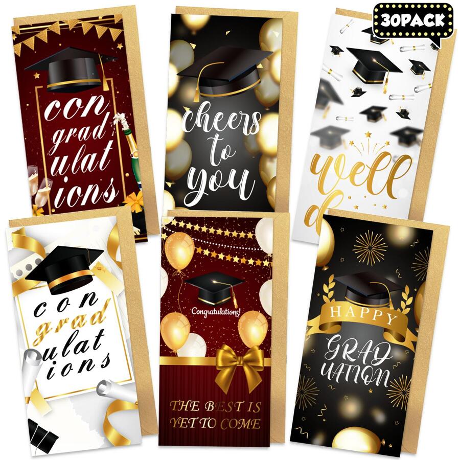 30PCS Graduation Greeting Cards, 2023 Graduation Gift Cards and ...