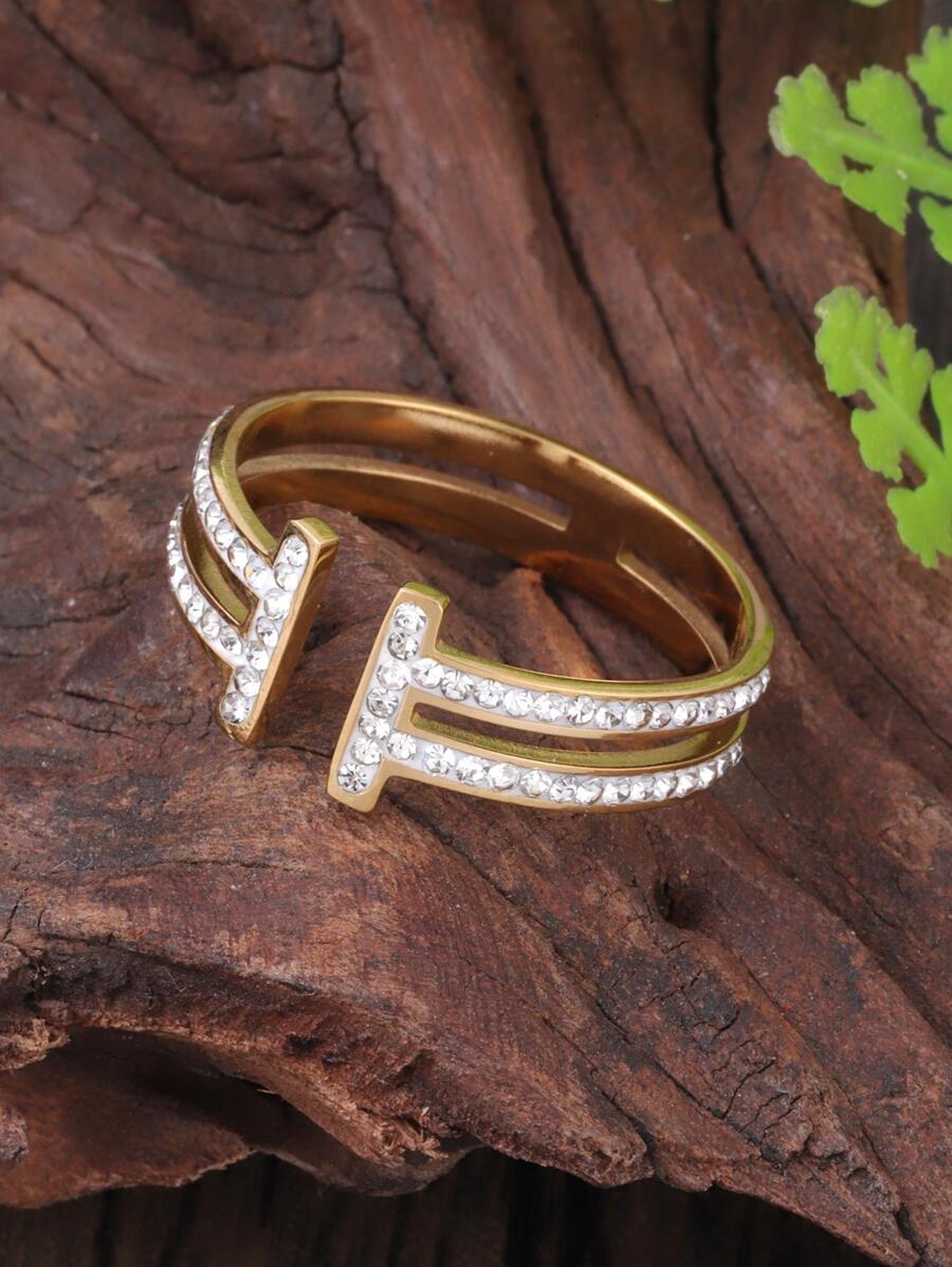 1pc Rhinestone Decor Ring | SHEIN USA