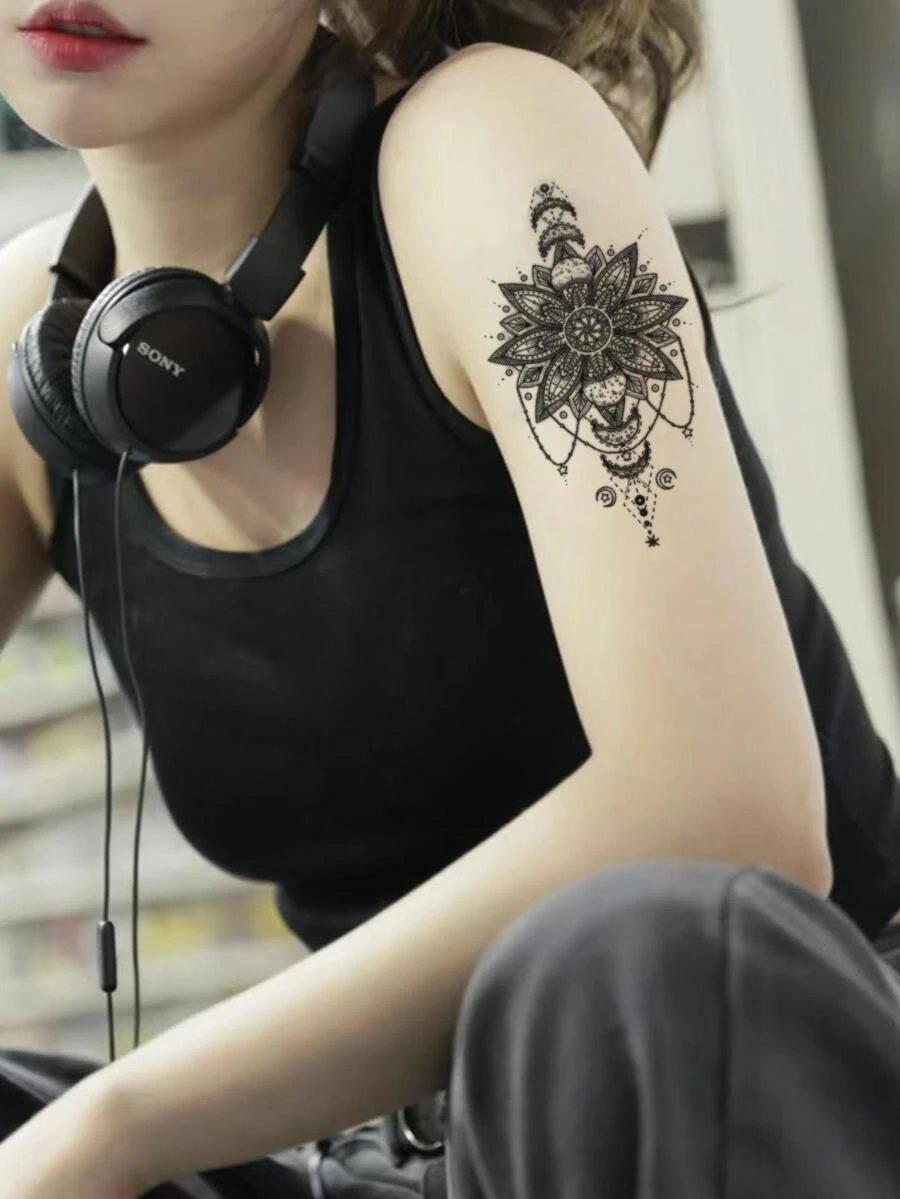 Mandala Pattern Tattoo Sticker | SHEIN USA