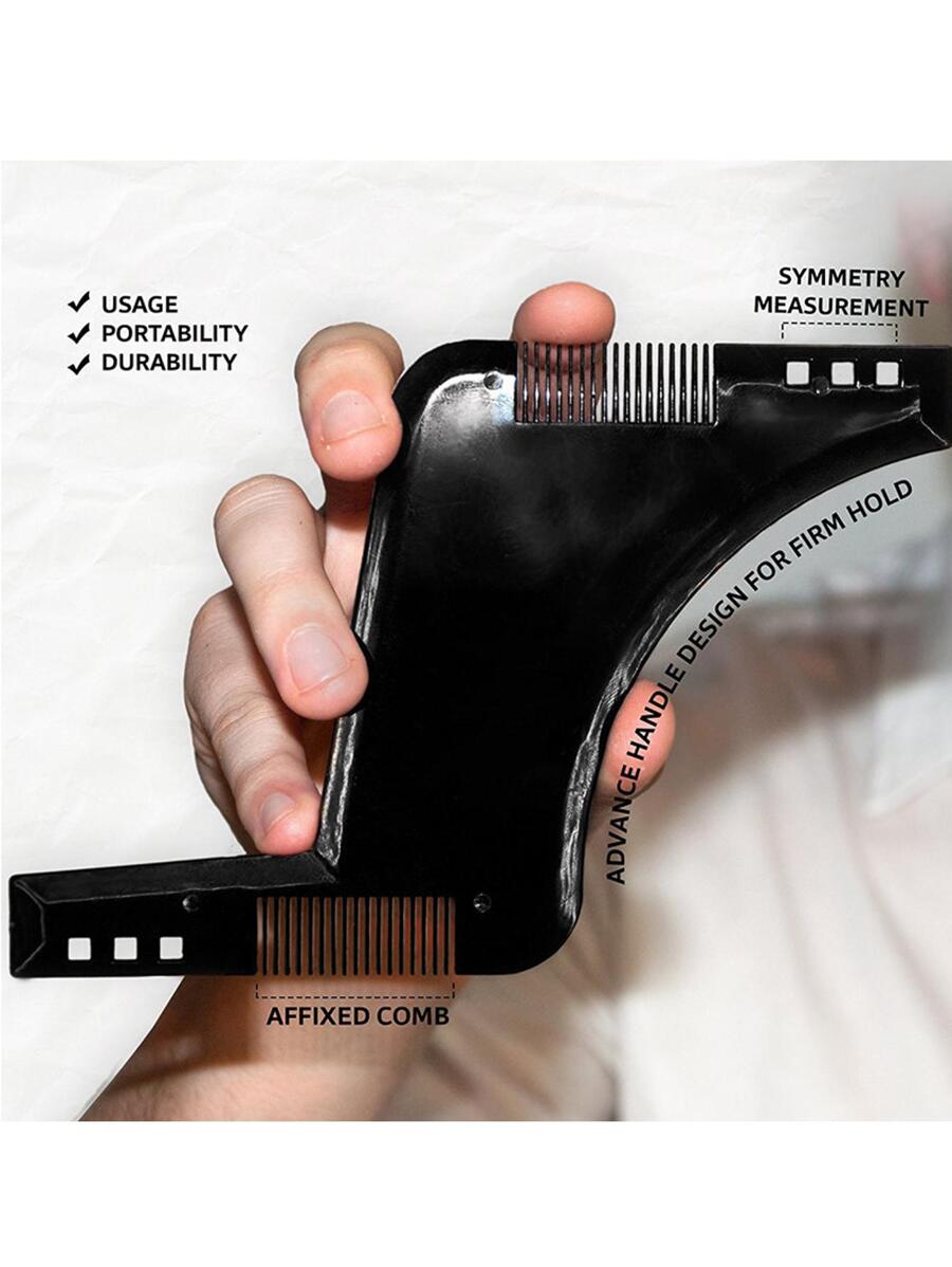 Beard Shaping & Styling Tool With Inbuilt Comb For Perfect Line Up & Edging, Use With A Beard ...