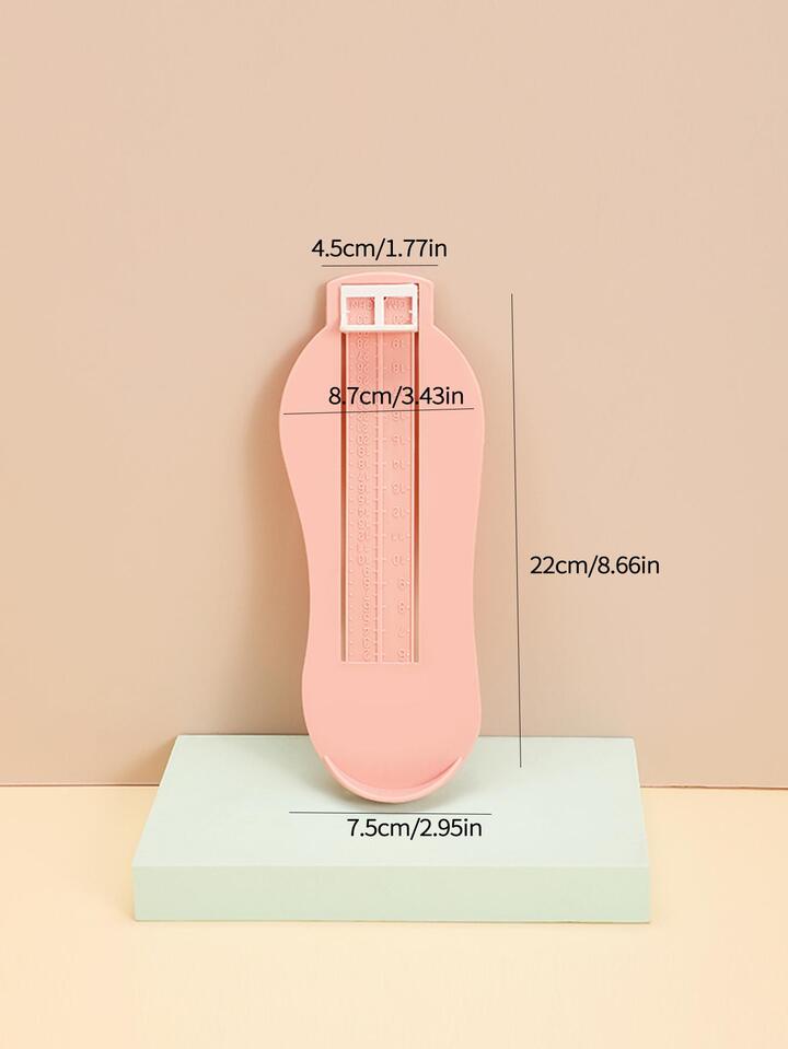 Pink Plastic Children's Baby Footprint Measuring Device | SHEIN UK