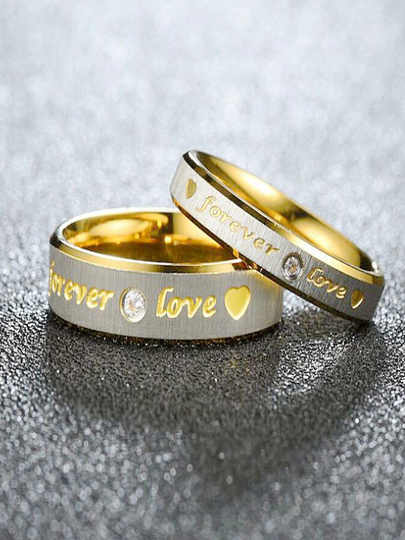 Forever Love Couple Rings, Personalized Fashion Wedding Rings ...