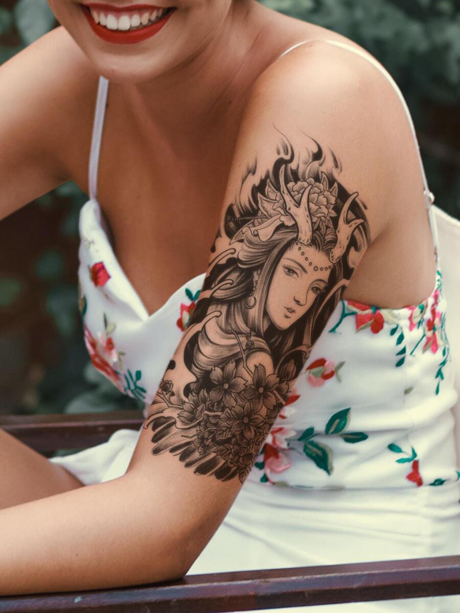 Figure Graphic Tattoo Sticker | SHEIN USA