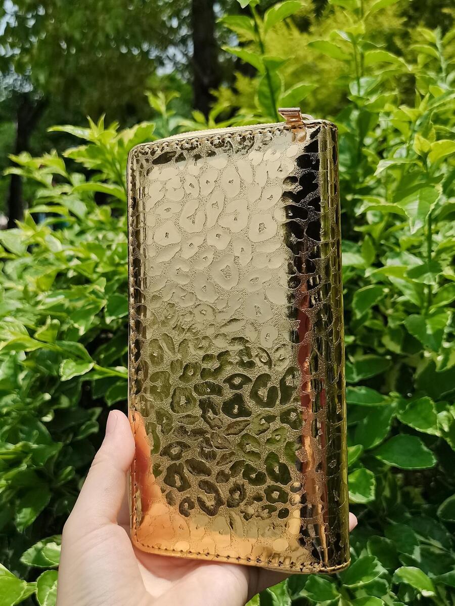 Gold/Black/Rose Red Zipper Wallet Stylish Design With Large Capacity ...