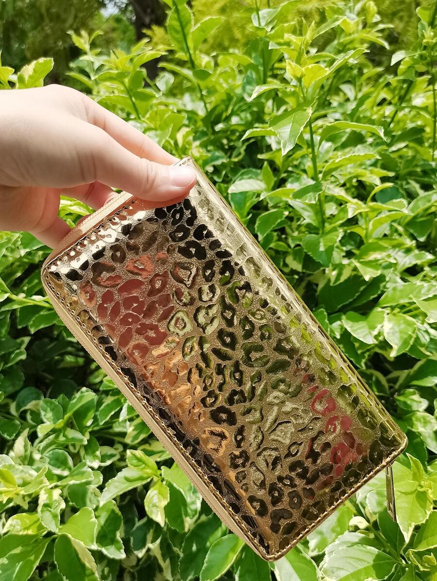 Gold/Black/Rose Red Zipper Wallet Stylish Design With Large Capacity ...