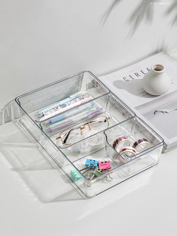 1pc Clear Stationery Storage Box | SHEIN UK