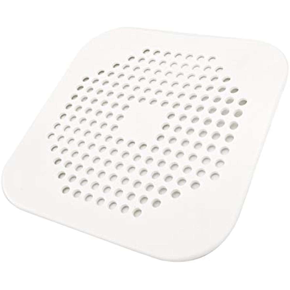 Square Drain Hair Catcher With Suction Cup Hair Filter Water Sink
