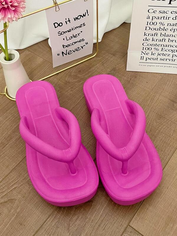 Women Toe Post Design Slippers, EVA Funky Flip Flops For Summer | SHEIN USA