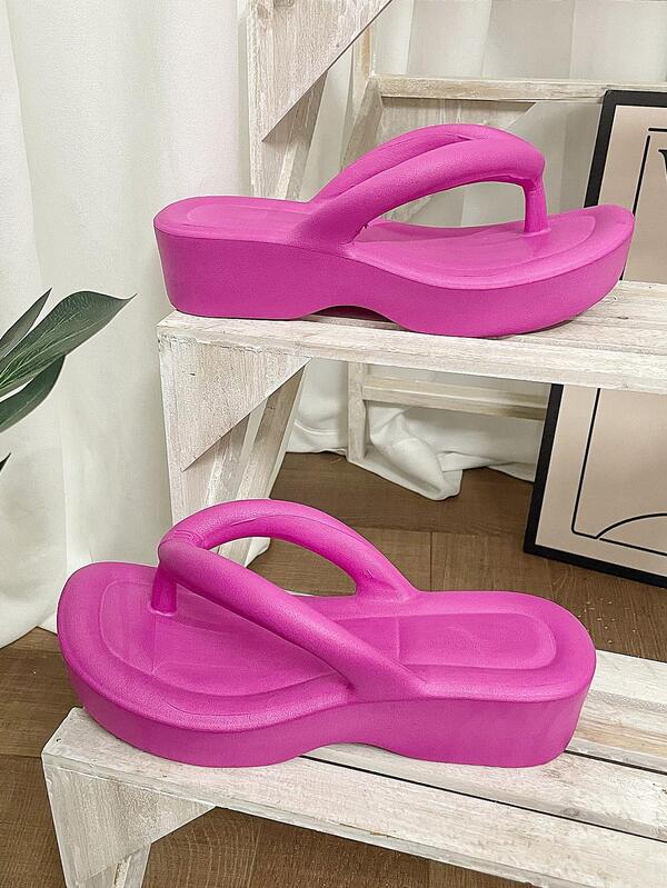 Women Toe Post Design Slippers, EVA Funky Flip Flops For Summer | SHEIN USA
