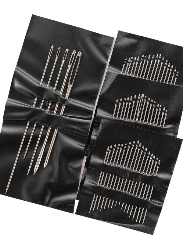 55pcs Stainless Steel Needle, Embroidery Needles For Hand Sewing, Easy ...