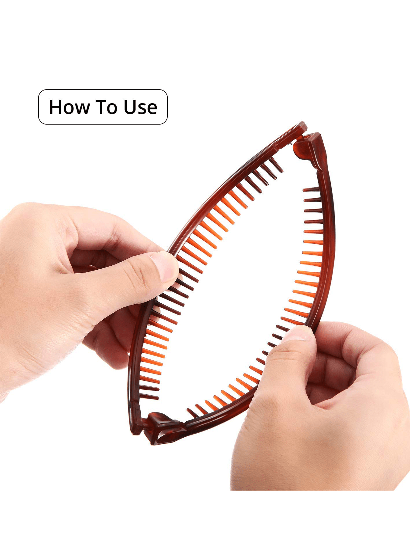 6 Pieces Banana Clip Clincher Combs Banana Combs Grip Comb Fishtail ...