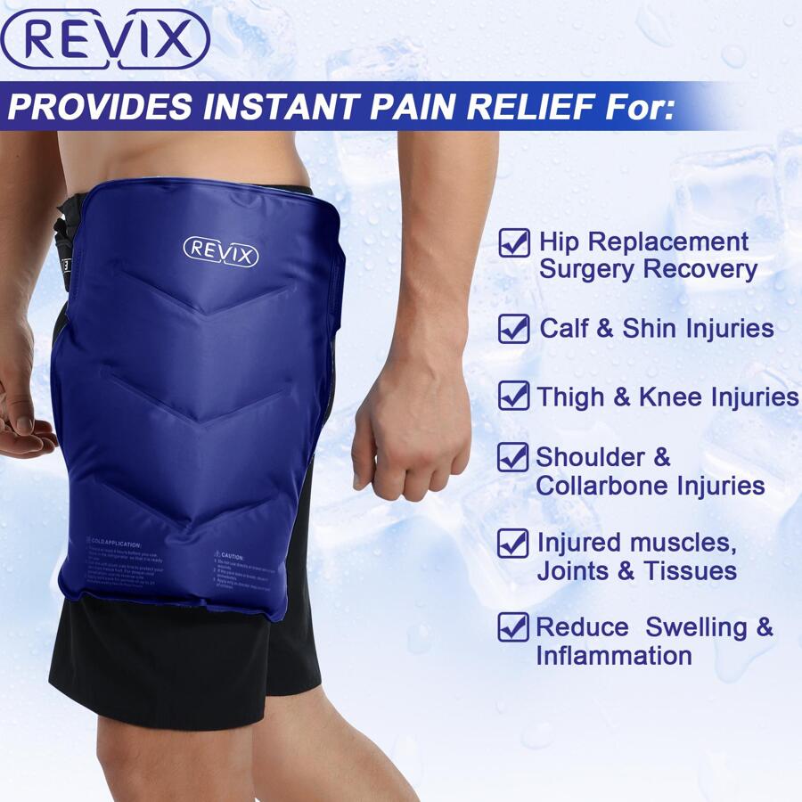 REVIX Ice Pack for Hip Replacement, Ice Wraps Flexible Gel Cold Pack ...
