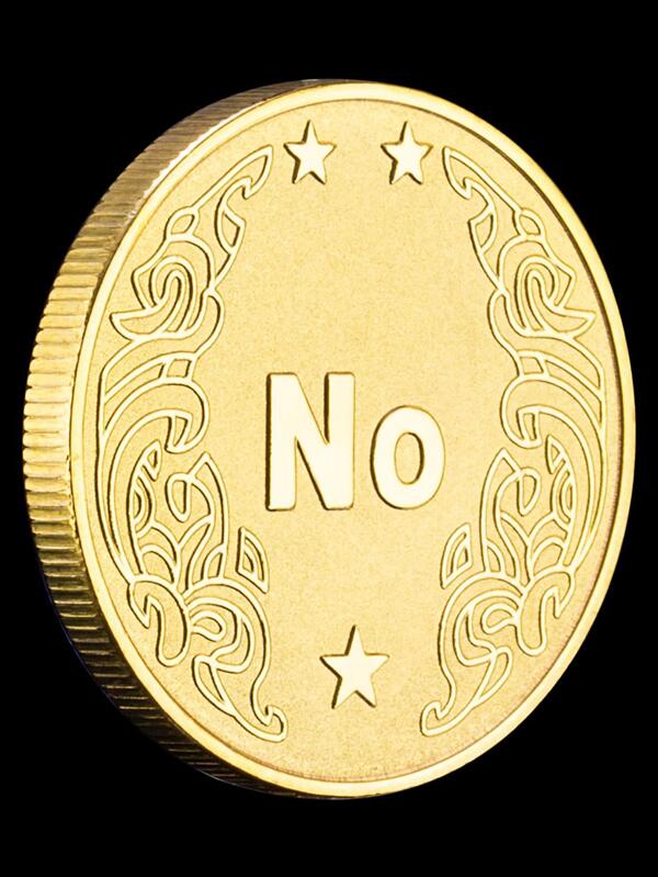 Yes or No Prediction Decision Coin Gothic Gold Color Coin Souvenirs and ...