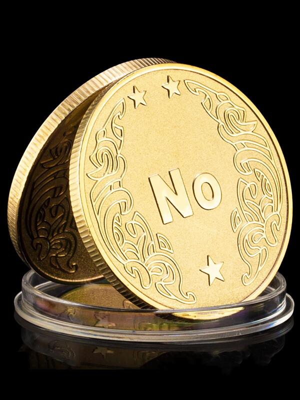 Yes or No Prediction Decision Coin Gothic Gold Color Coin Souvenirs and ...