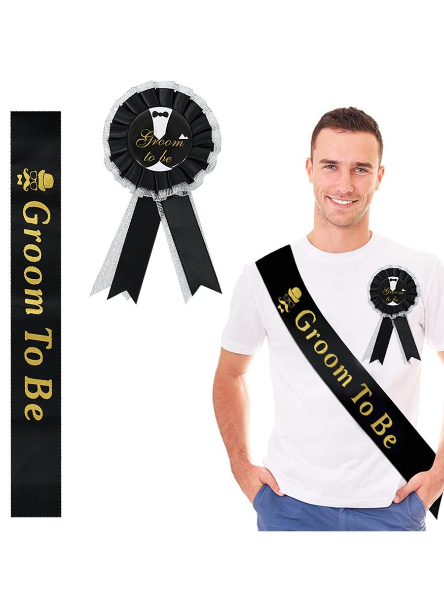 2pcs Wedding Party Groom Formal Wear Chest Pins | SHEIN USA