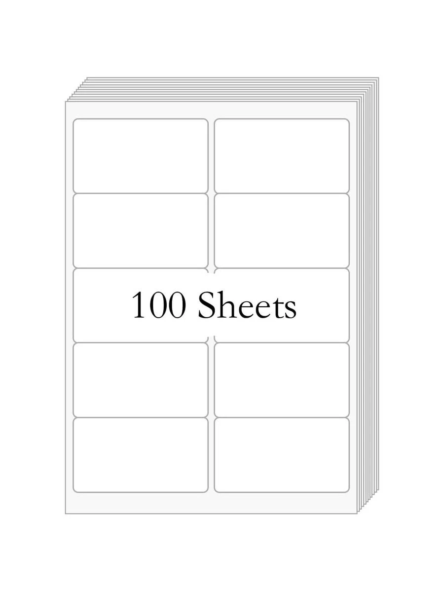 2" x 4" Shipping Address Labels for Laser and Inkjet Printers ...