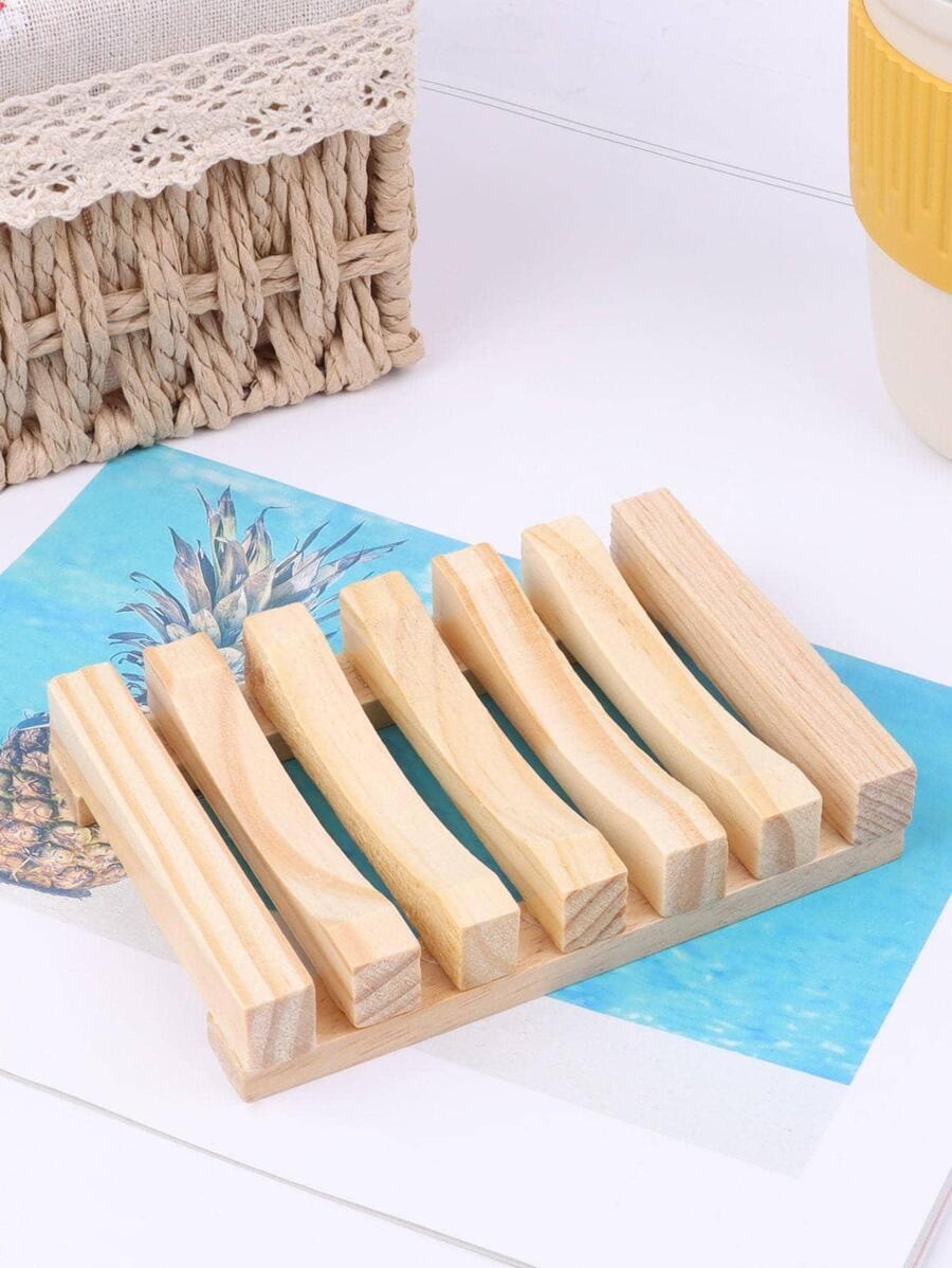 1pc Wooden Soap Dish for Shower, Shower Soap Holder, Self draining Bar ...