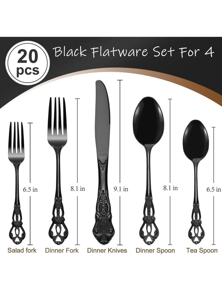 Gothic Knife And Fork Set
