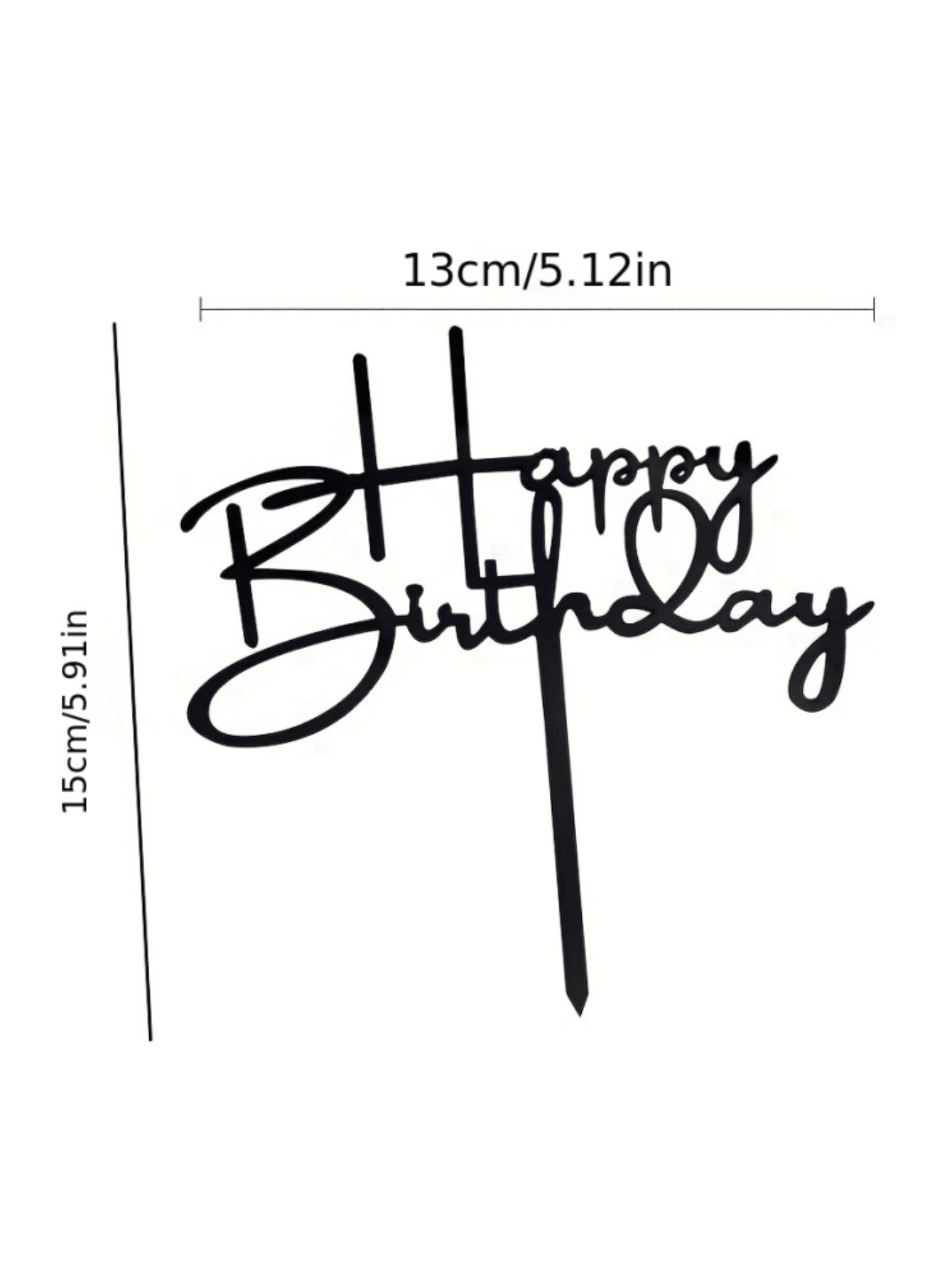 Topper de Bolo Com Design De Slogan | SHEIN Brasil