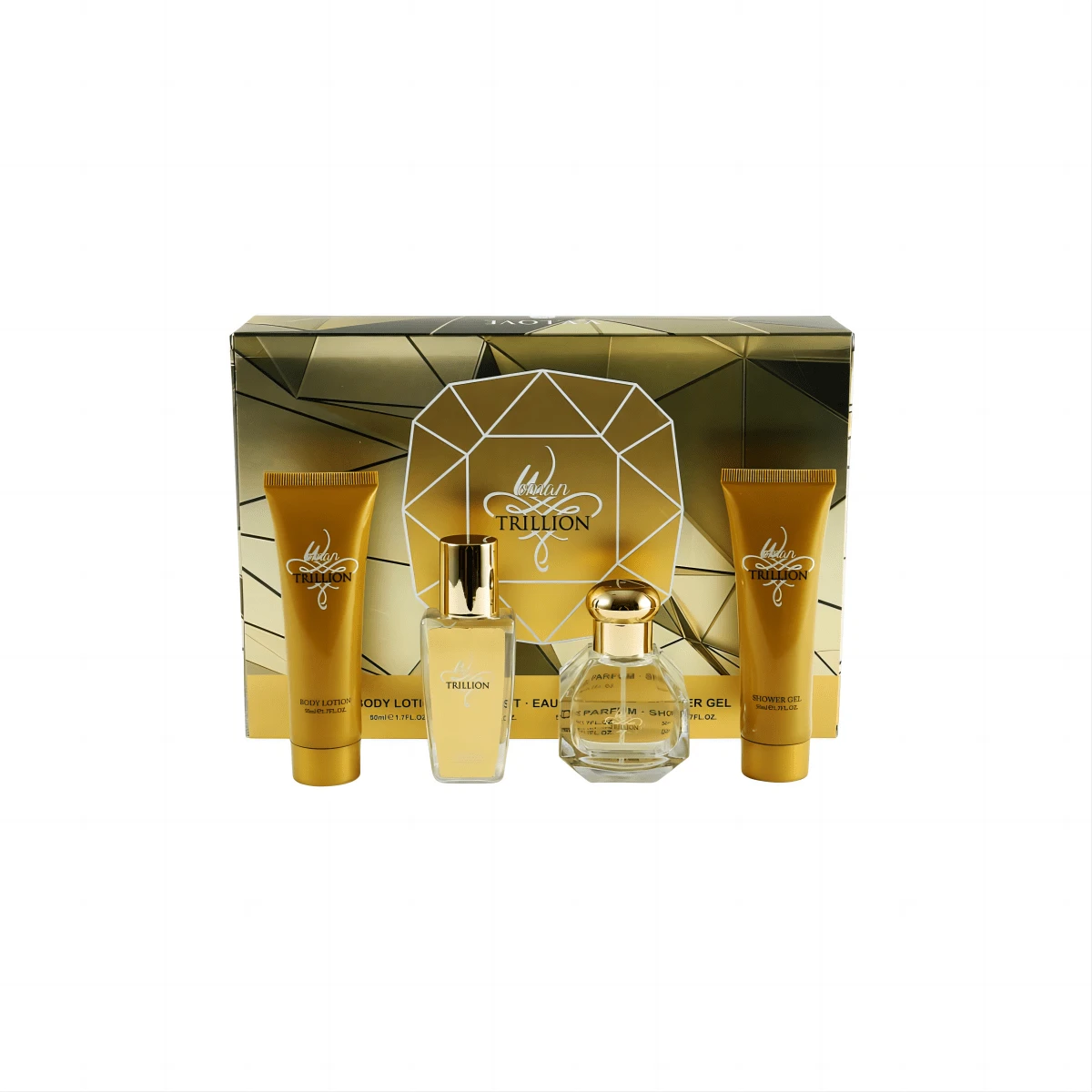 Kit Perfumes, Billion Woman Female Model: 50 Ml Perfume + 50 Ml Fog ...