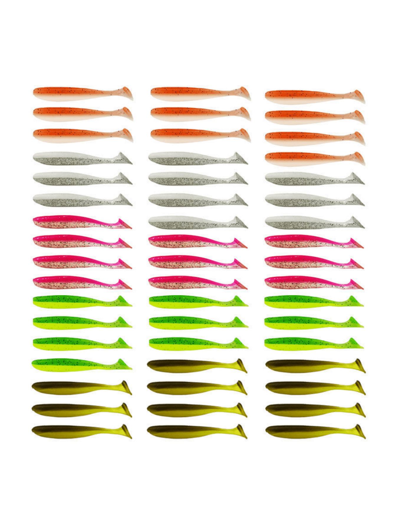 12pcs/set 50mm Soft Bait With Sinking Tail For Sea Fishing, Lifelike ...