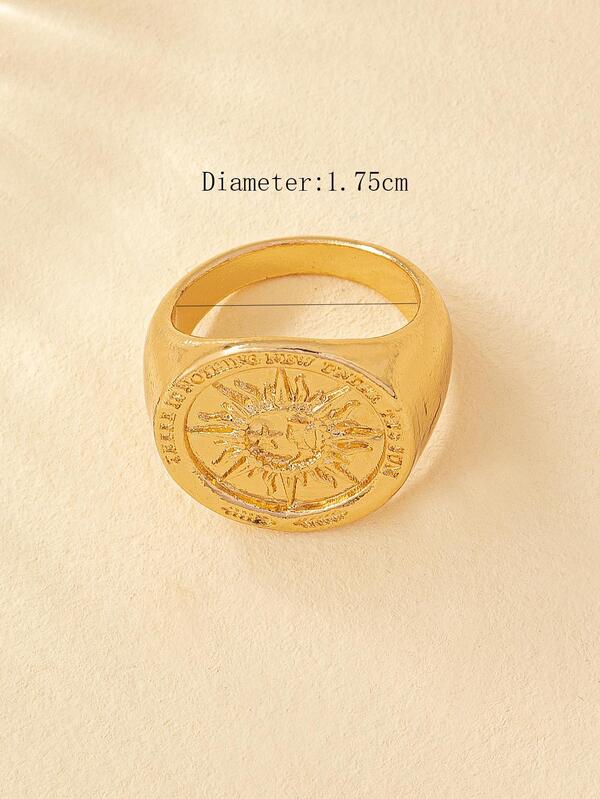 1pc -color Moon & Star Ring Suitable For Ladies' Daily Wear | SHEIN UK