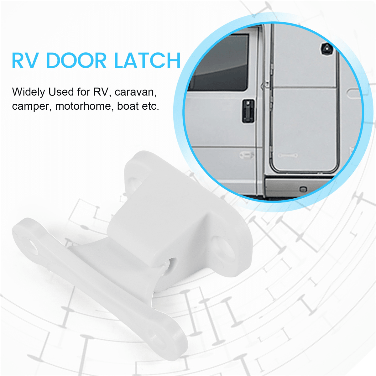 Door Retainer Kit T Shape Door Stop Retaining Catch Latch for Rv ...