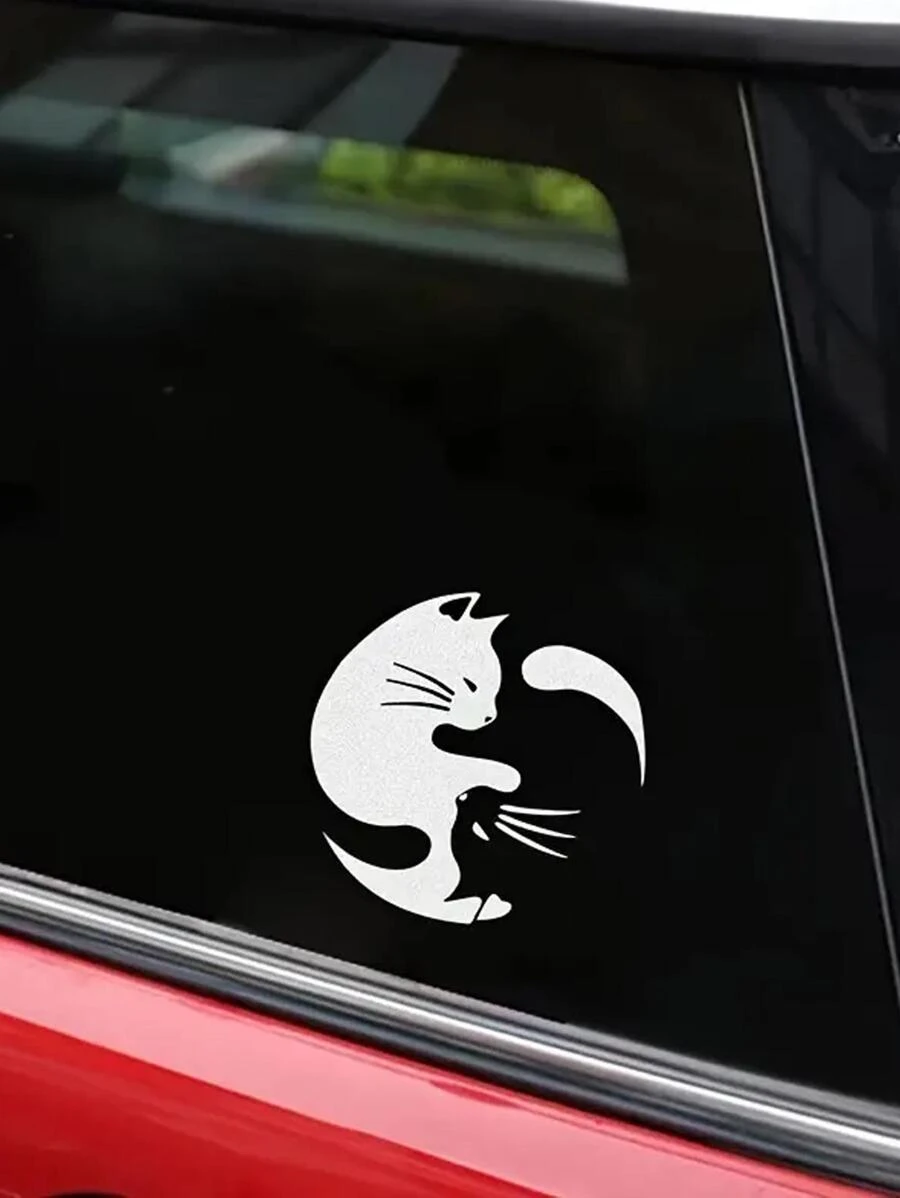 1pc Cat Pattern PVC Car Sticker | SHEIN USA