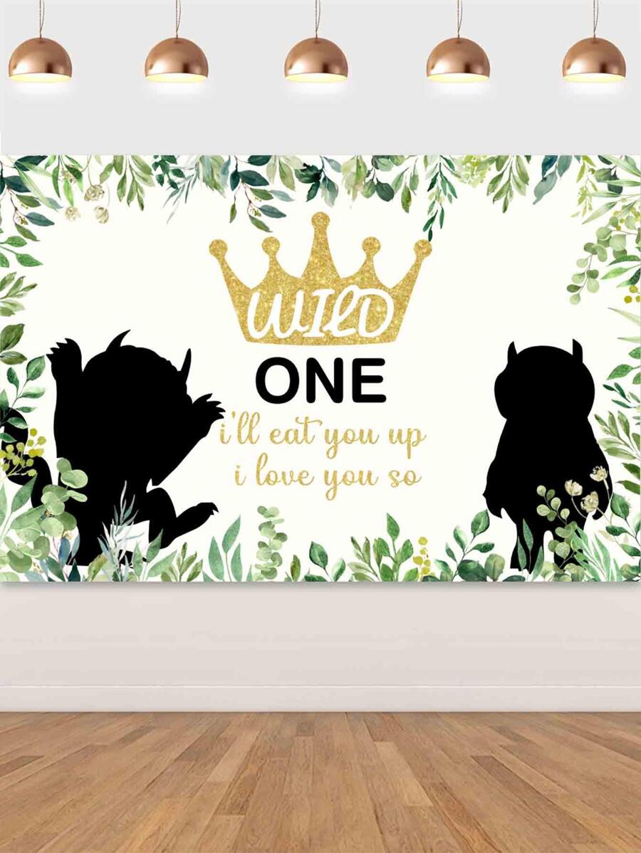 kreatwow 1pc Wild One Birthday Backdrop Decorations, Boys 1st Birthday ...