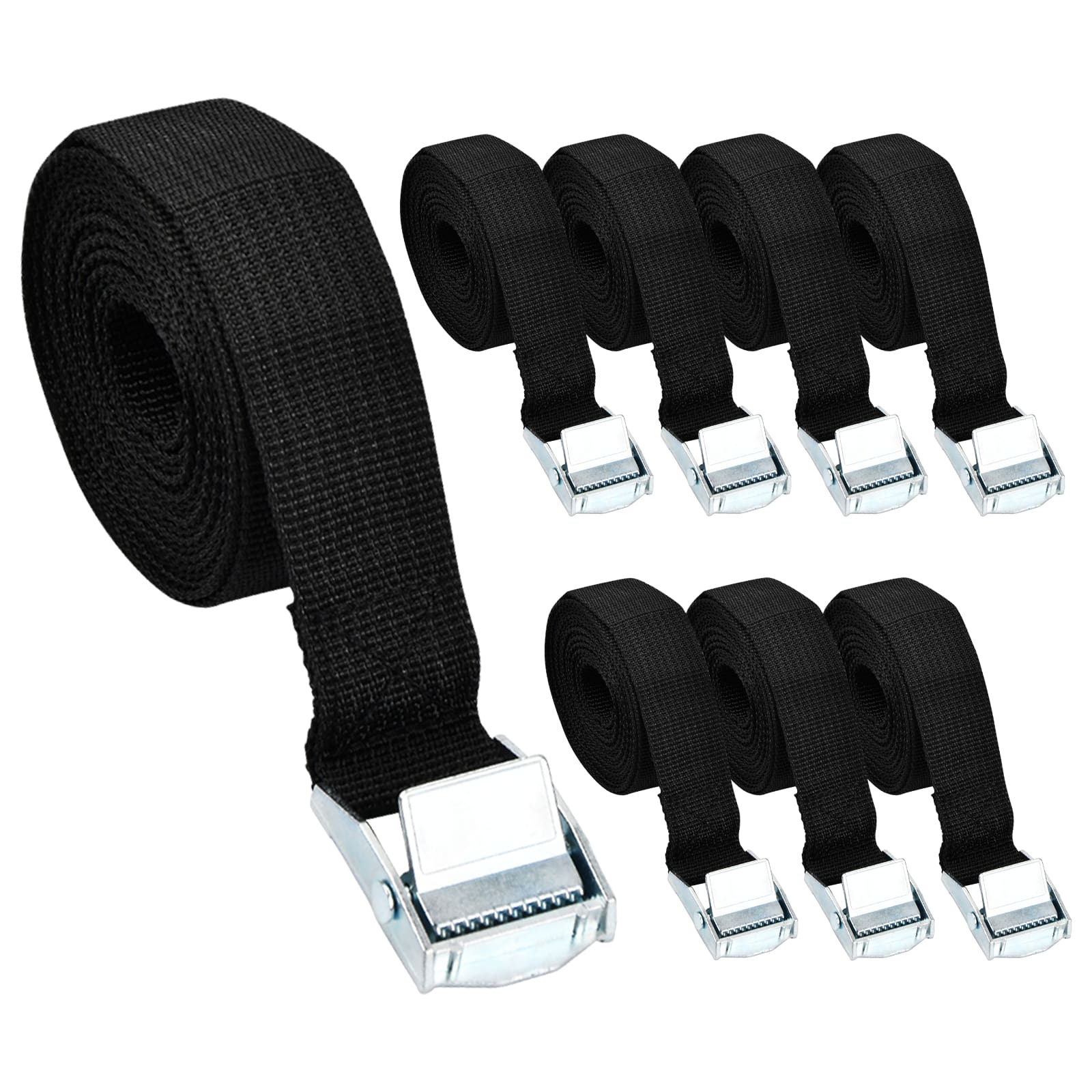 Pack of 8 Lashing Strap, Fastening Strap, Tension Straps with Clamping ...