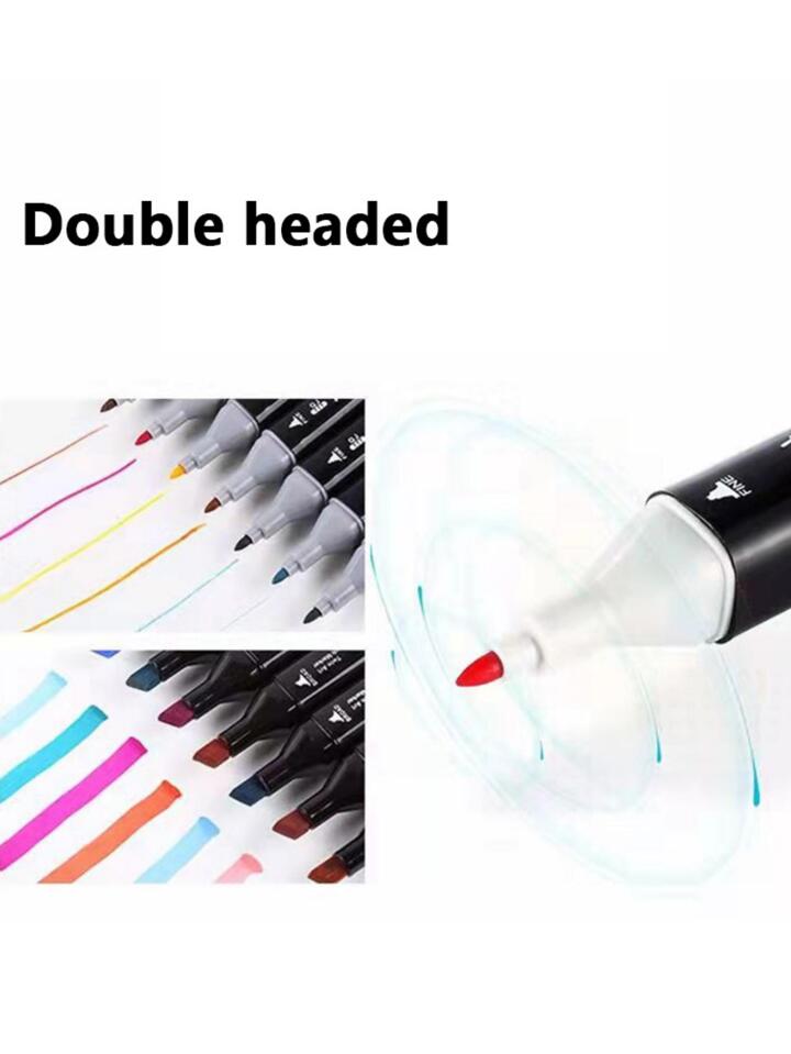 80 Colors Art Marker Alcohol Felt Pen Manga Sketching Markers Dual ...