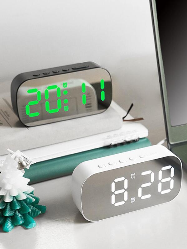 Modern LED Digital Alarm Clock LED Backlight Display Desktop Clocks ...