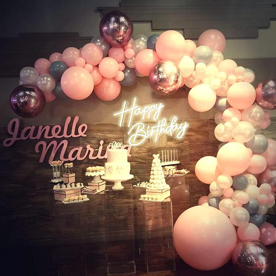 1pc PMMA Neon Light, Creative Letter Design Led Neon Light Sign For ...