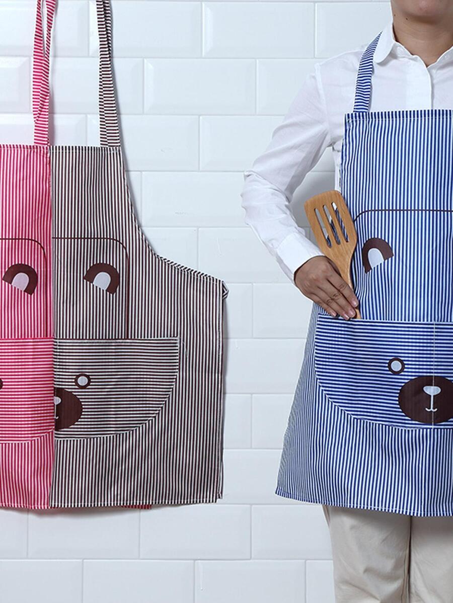 1pc Striped Waterproof Apron | SHEIN USA