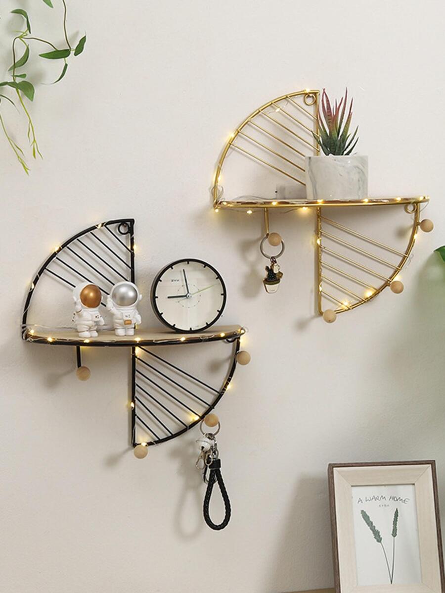 1pc Iron Geometric Design Wall Mounted Storage Rack | SHEIN USA