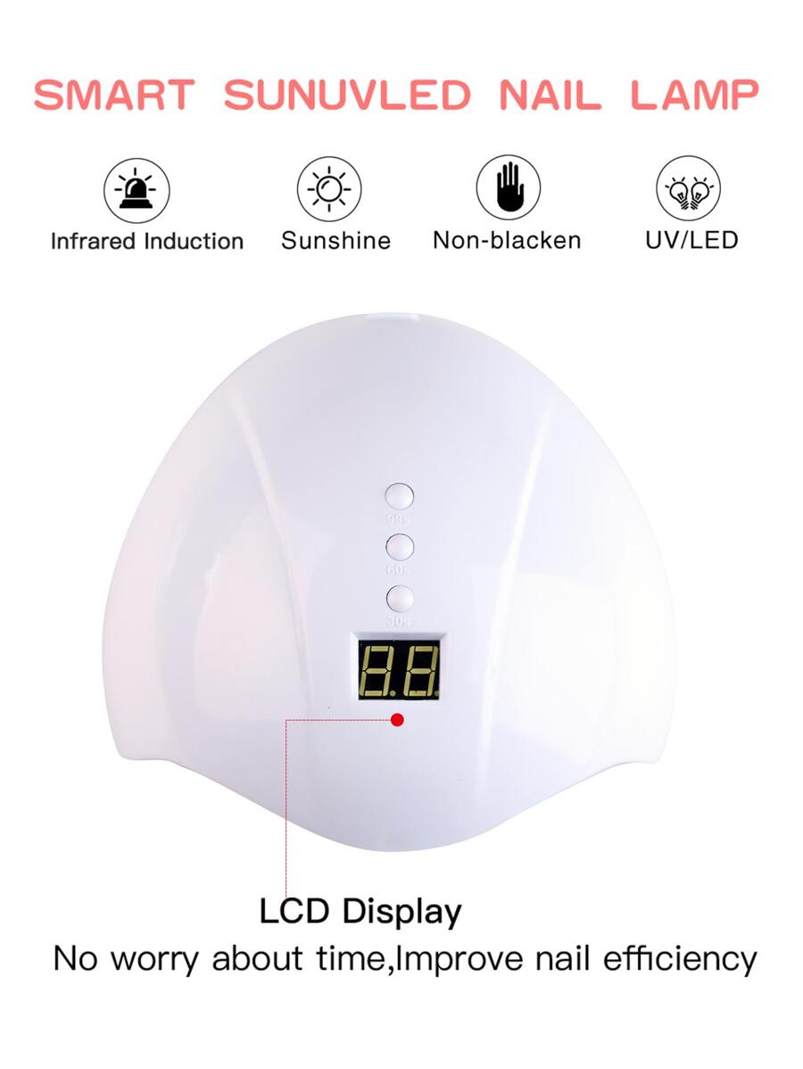 Smart Sensor Non-Blacken Non-Stinging Led Nail Lamp, Gel Curing Light ...