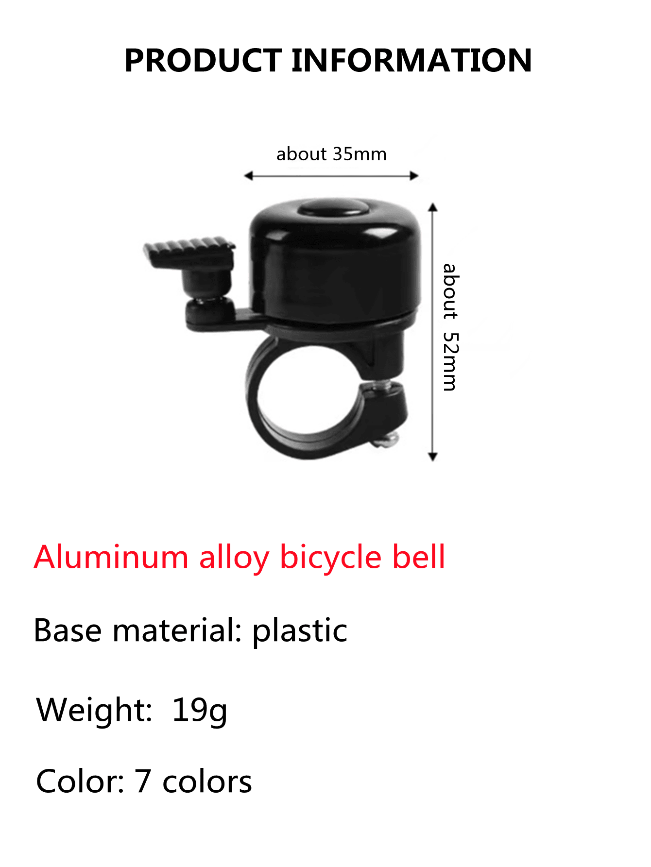 Bike Aluminum Alloy Bell, Mini Bike Bell, Kids' Bike Bell, Kids' Bike ...