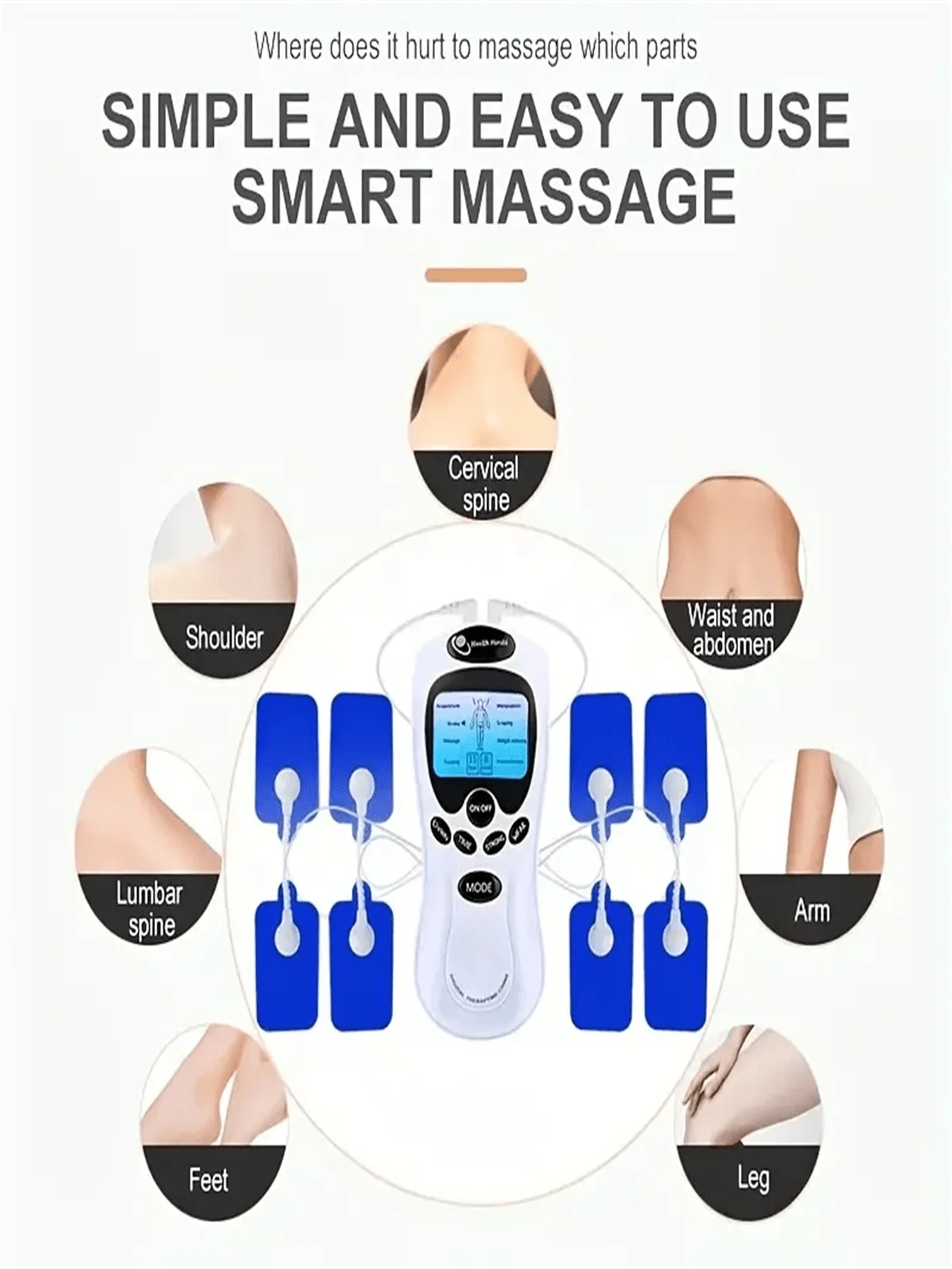 1pc Portable Multi-functional Massager For Neck, Shoulder, Back, Foot ...