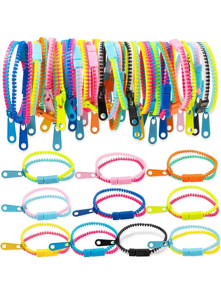 Neon Zipper Bracelet