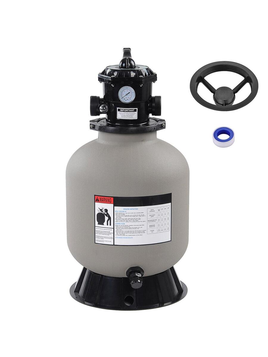 LAGarden 16" Above Inground Swimming Pool Sand Filter w/ Valve Fit 1 ...