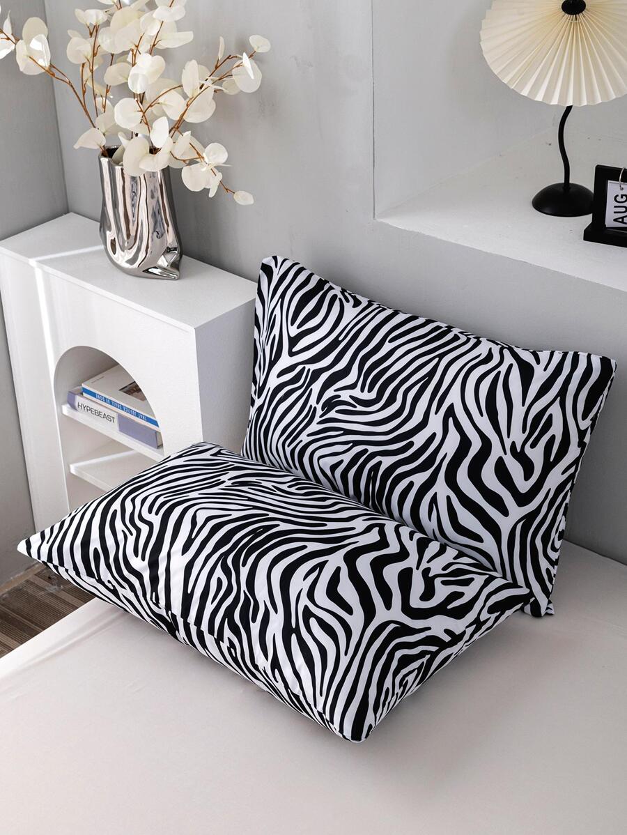 2pcs Zebra Print Pillowcase | SHEIN USA