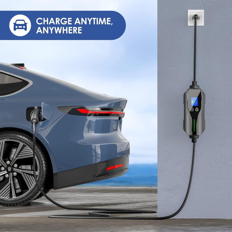 Level 1 EV Charger 16Amp 110V NEMA 6-20 Plug, Home Electric Vehicles ...