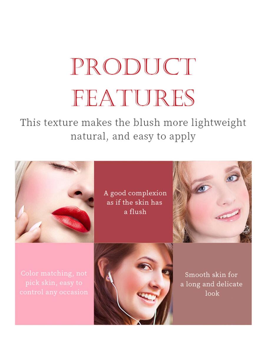 Fit Colors Liquid Blush,1Pc Highly Pigmented Liquid Blush Long-Wearing ...