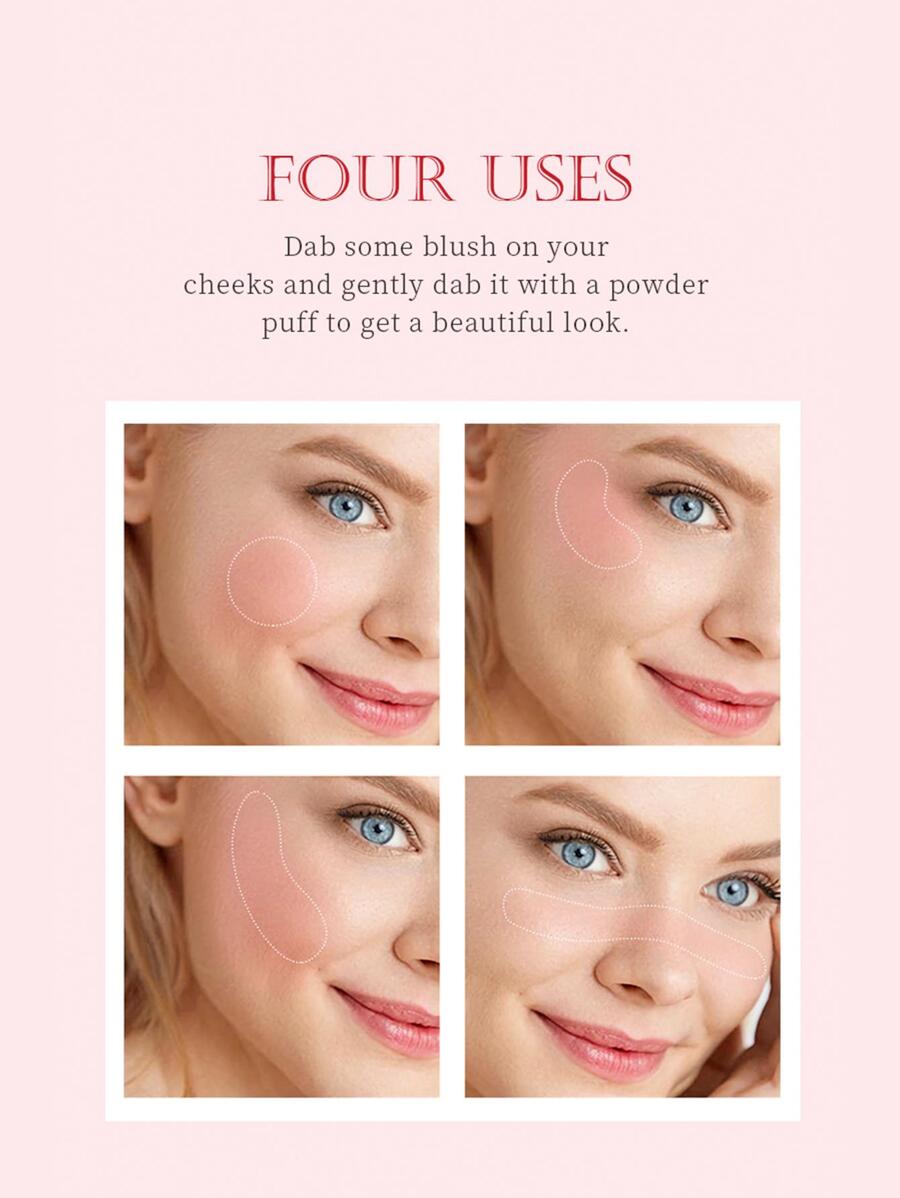 Fit Colors Liquid Blush,1Pc Highly Pigmented Liquid Blush Long-Wearing ...