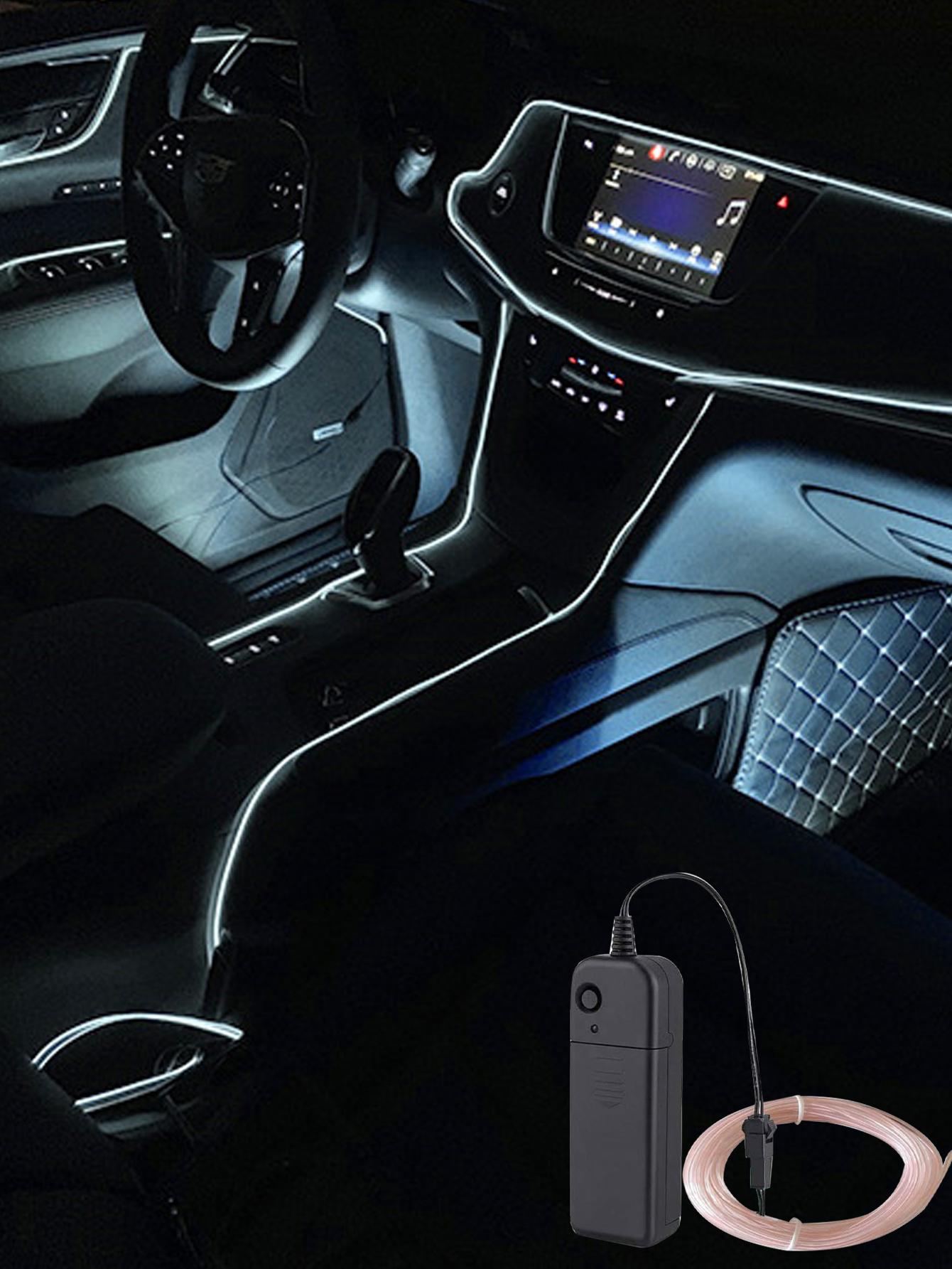 1pc 1/2/3/5M ABS LED Strip Light, Modern White Car Light For Decoration