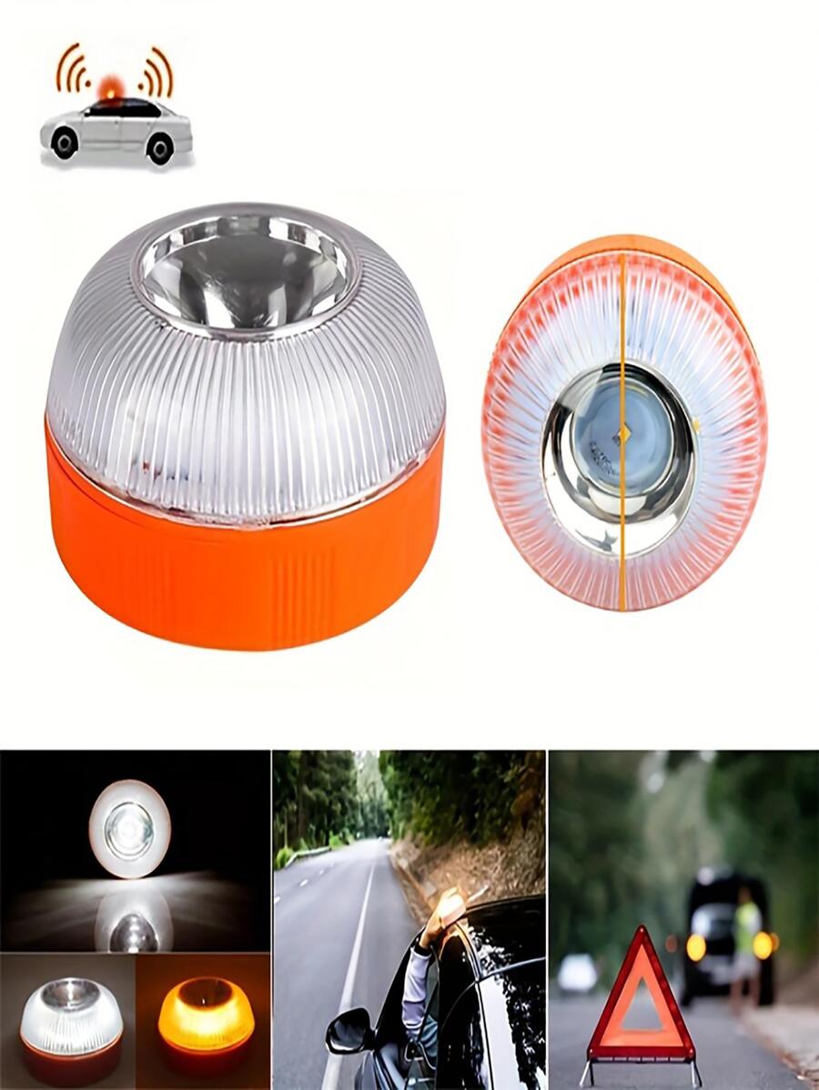 Rechargeable Led Car Emergency Light V16 Flashlight Magnetic Induction ...
