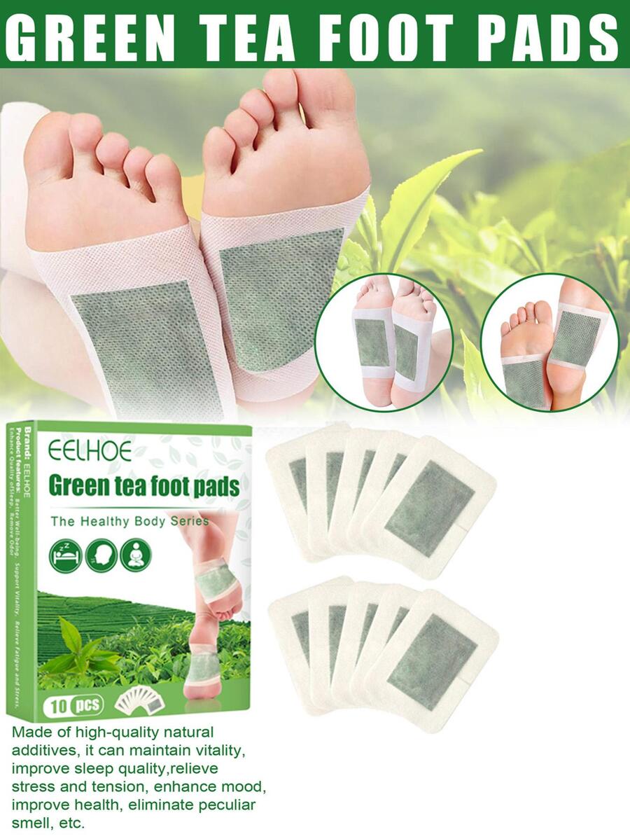 Green Tea Foot Patch,10Pcs Stress Relieving Foot Care Sheet Foot Sheet ...